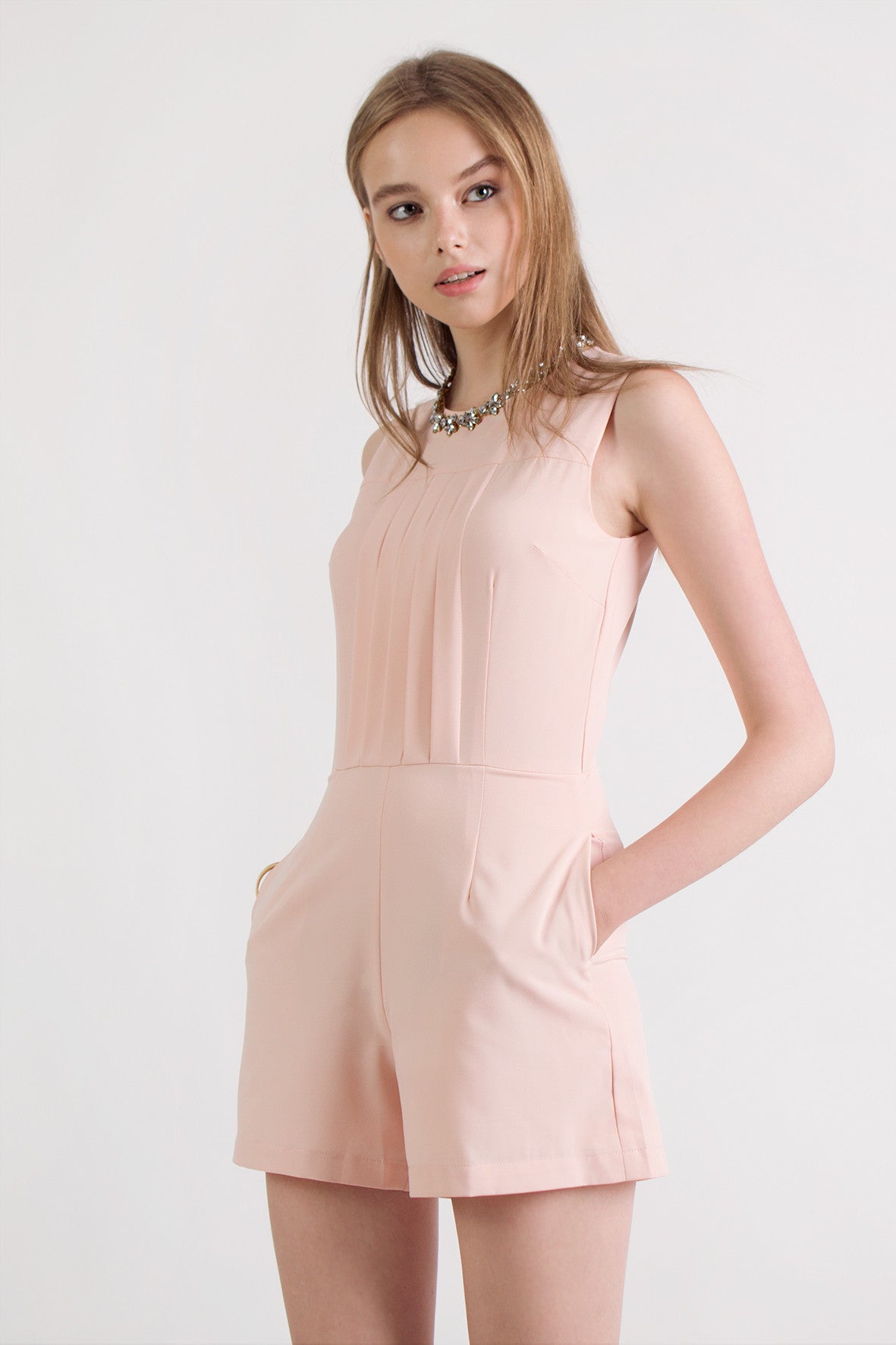 Pleated Romper – Half Phase