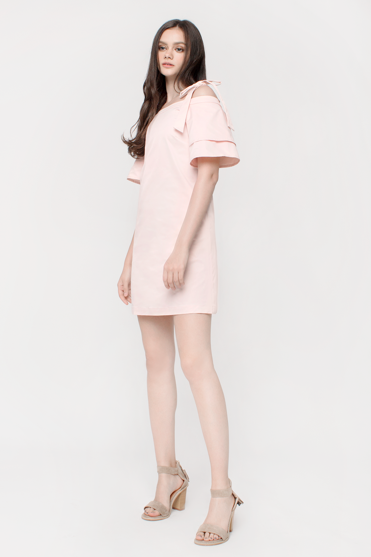 Structured Off-shoulder Dress – Half Phase